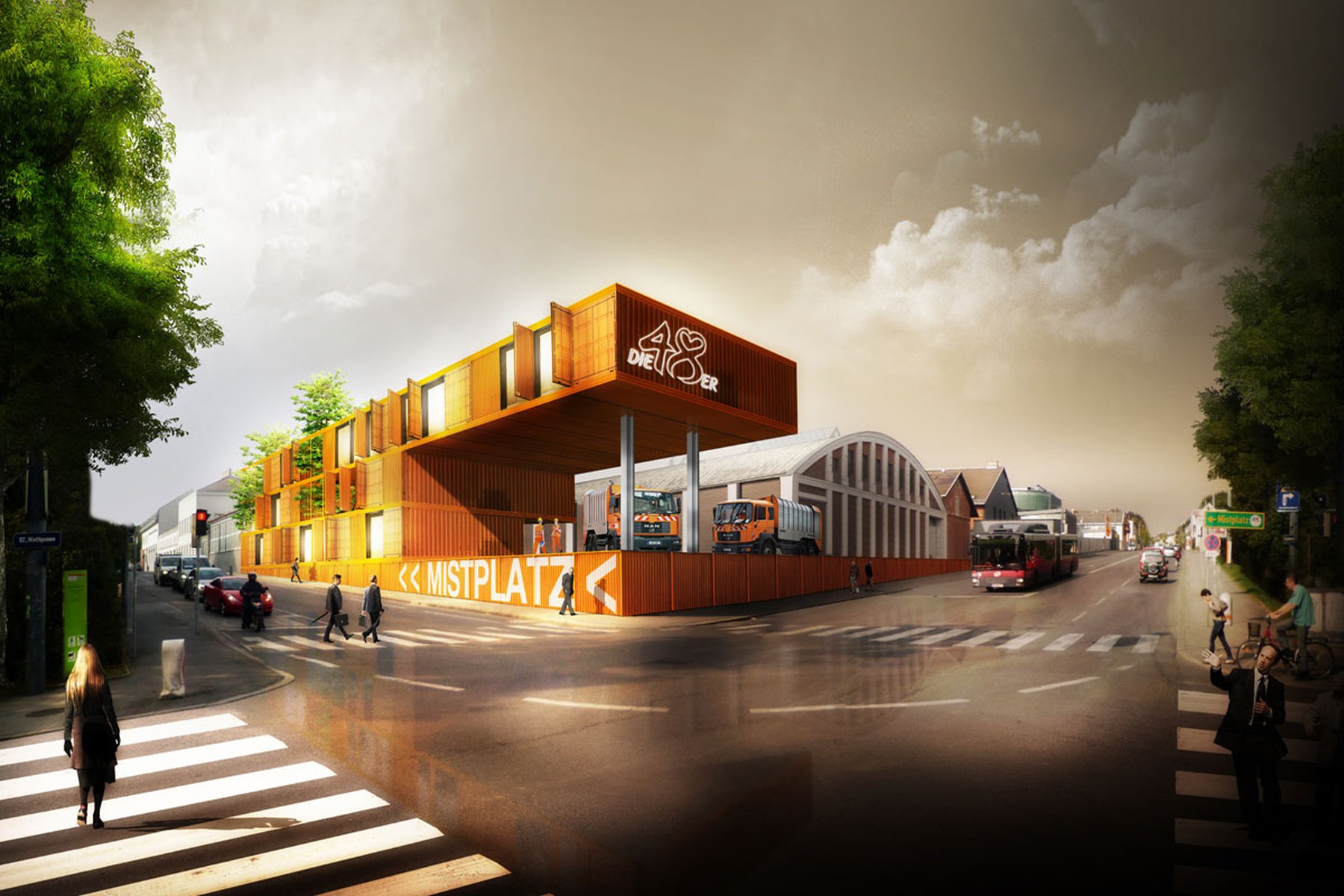 Bürogebäude MA 48 / Wettbewerb 1. Platz | BWM Designers & Architects