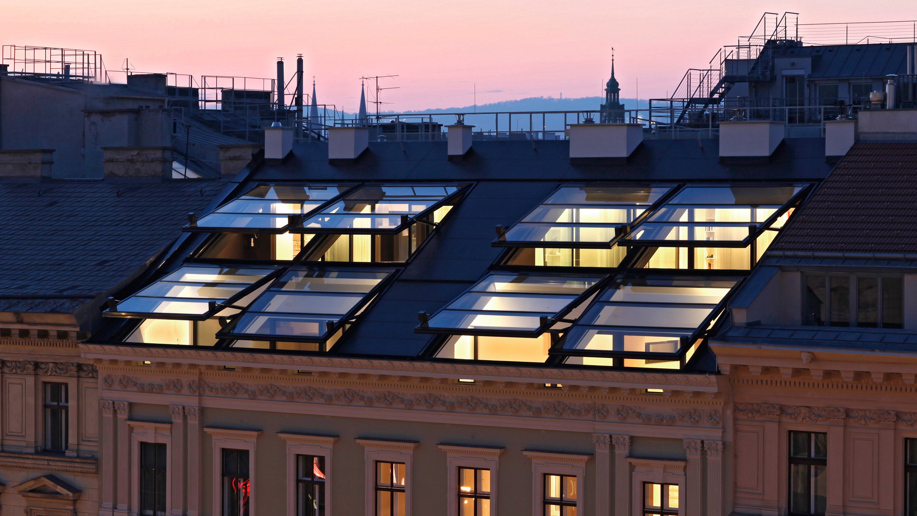 Roof construction Bellariastraße, Vienna | BWM Designers & Architects