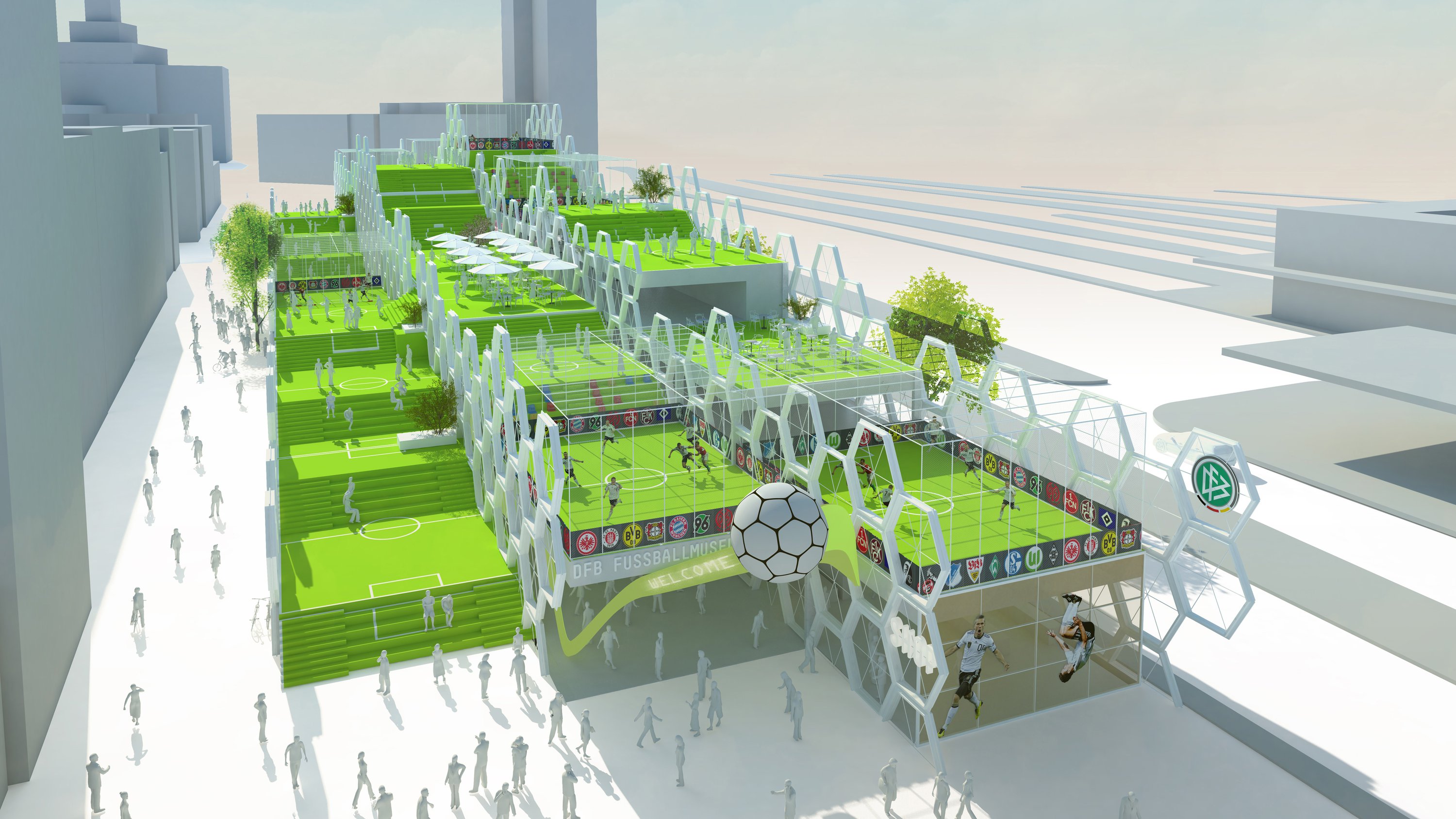German Football Museum / Competition 3rd place | BWM Designers & Architects